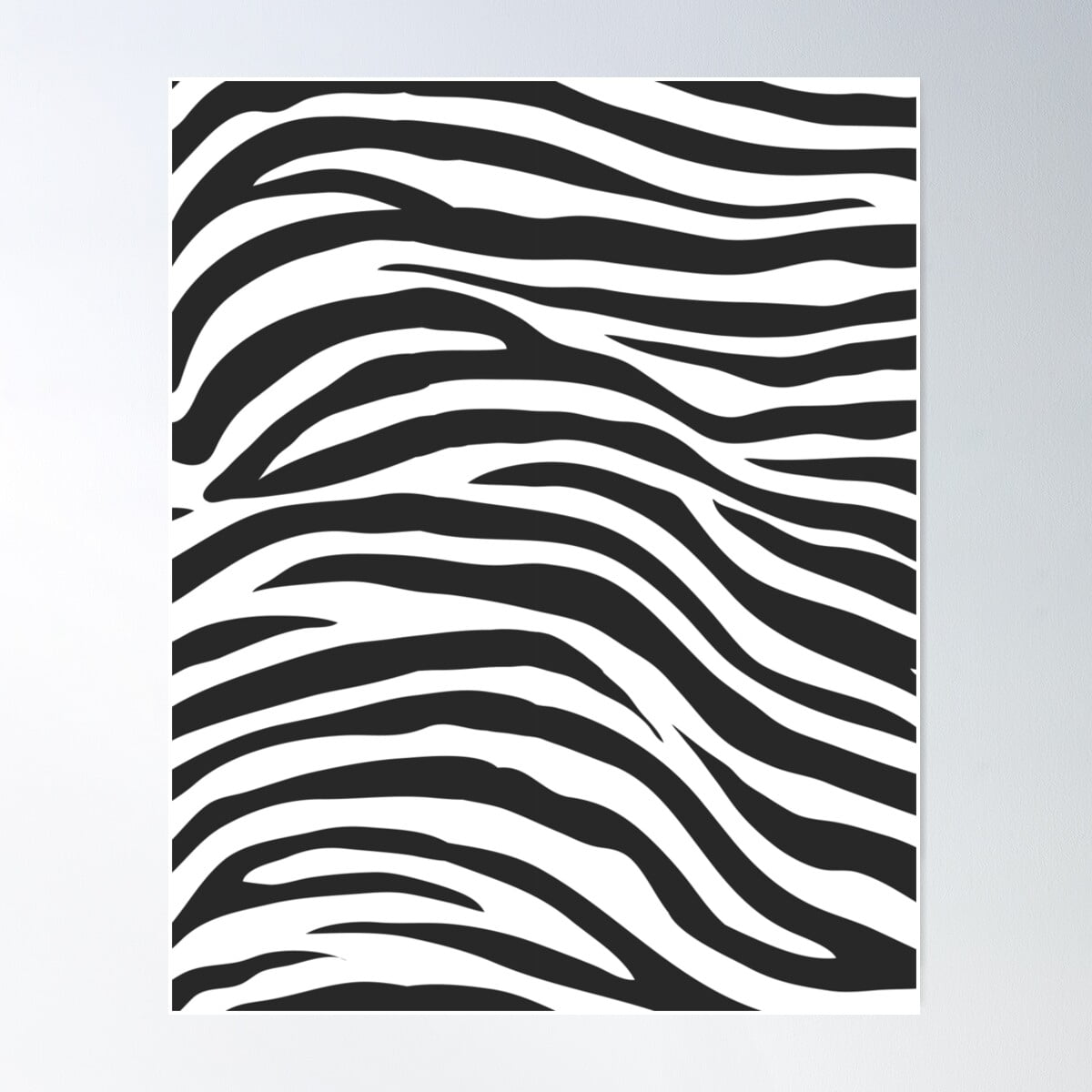 Zebra Stripes Animal Print Poster Wall Art, Modern Wall Decor For ...