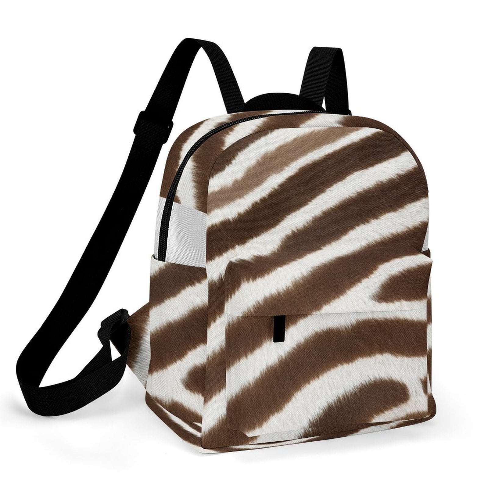 Zebra Stripes Close Up Texture Small Backpack Cute Mini Backpacks For ...
