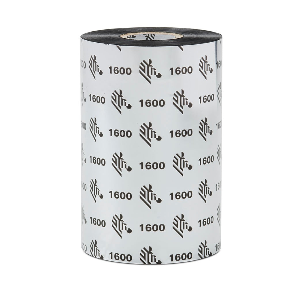 Zebra Thermal Transfer Wax Ribbon, 4.33" x 1476' Ribbon with 1" Core ...
