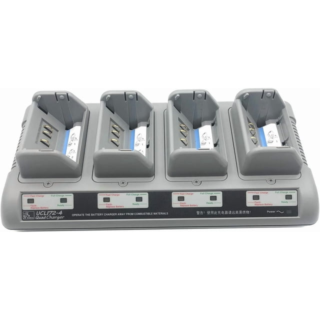 Zebra UCLI72-4 Quad Battery Charger (AC18177-5) – 4-Slot Multi-Battery ...