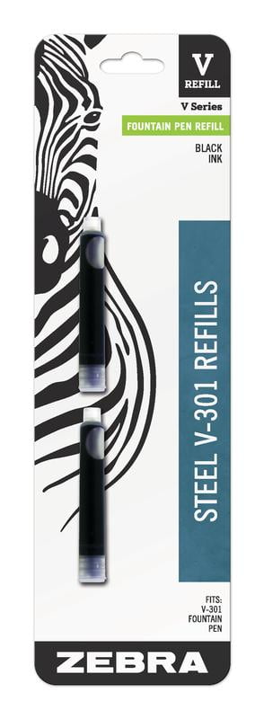 Zebra V-301 Refill Cartridge Black 2pk - Walmart.com