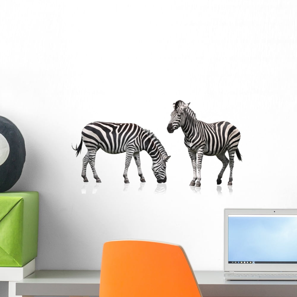 Zebra Wall Decal Sticker, Wallmonkeys Peel & Stick Vinyl Graphic (18 in ...
