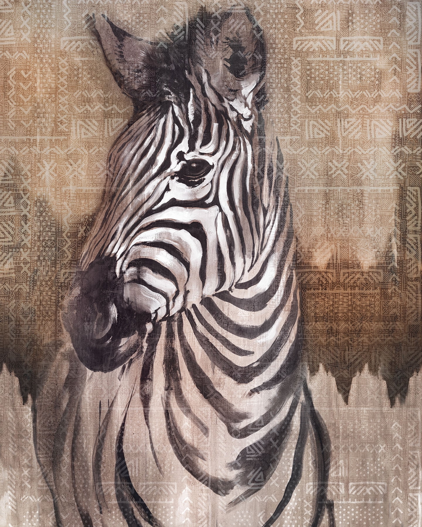 Zebra Wall Mural - Walmart.com
