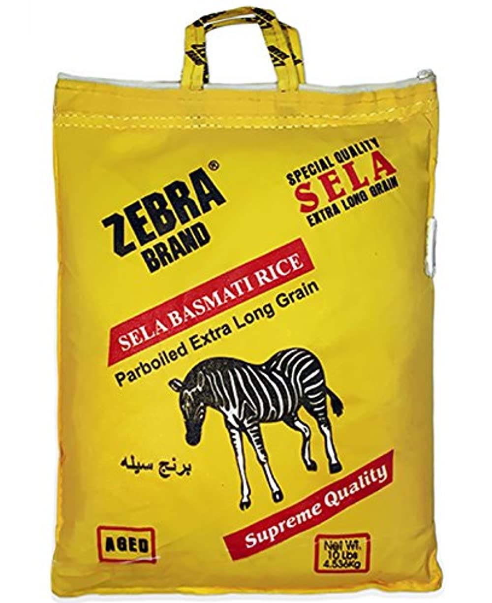 Zebra Brand XXL Sela Aged Parboiled Extra Long Grain Basmati Rice ...