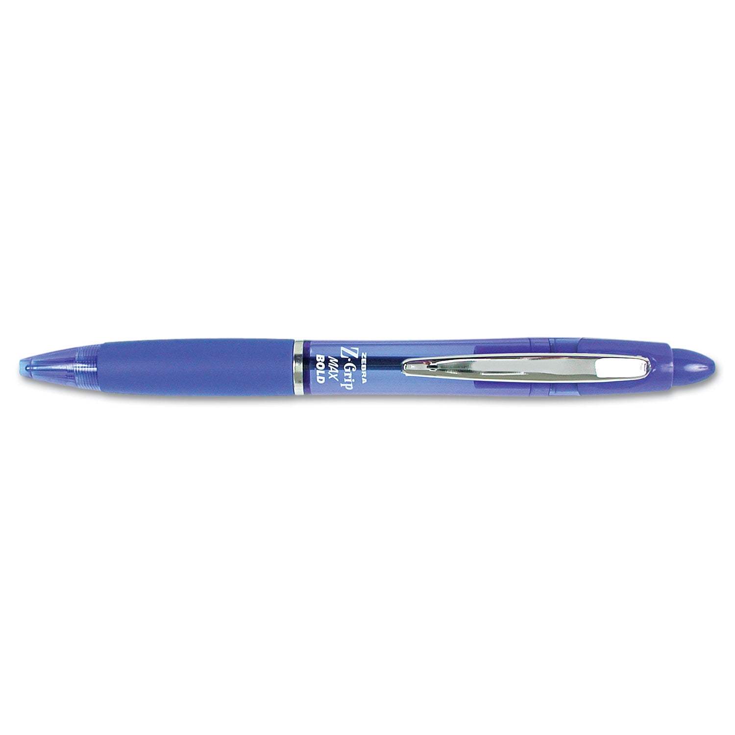 Zebra Z-Grip MAX Ballpoint Retractable Pen Blue Ink Bold Dozen 20520 ...