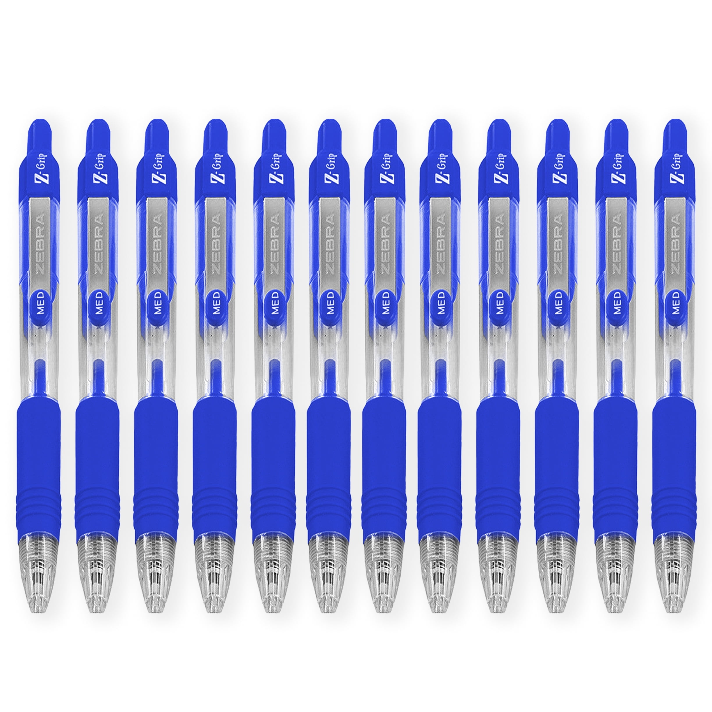 Zebra Z-Grip Mini Retractable Ballpoint Pen - 1.0mm - Blue - Pack of 12 ...