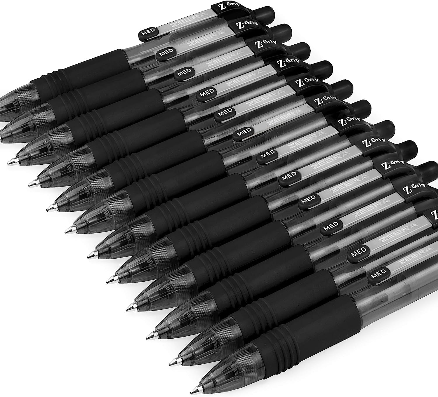 Zebra Z-Grip Smooth Mini Retractable Ballpoint Pens - 1.0mm - Black ...
