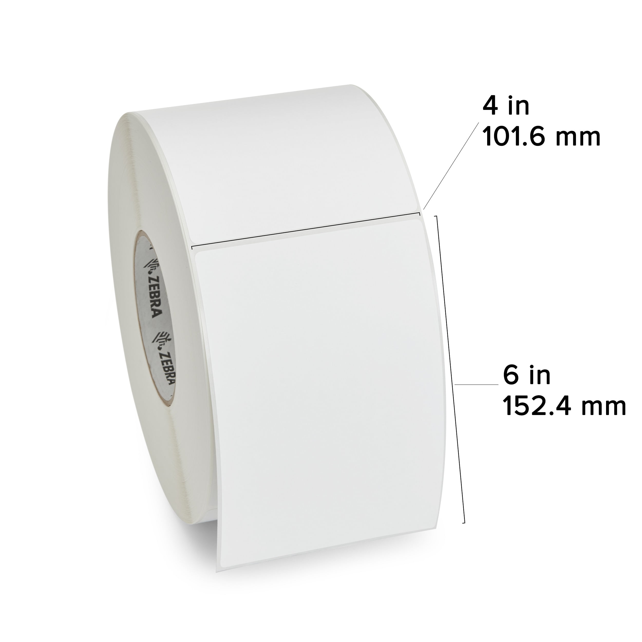 Zebra Z-Perform 1000D Direct Thermal Labels, 4" x 6" Label, 3" Core ...
