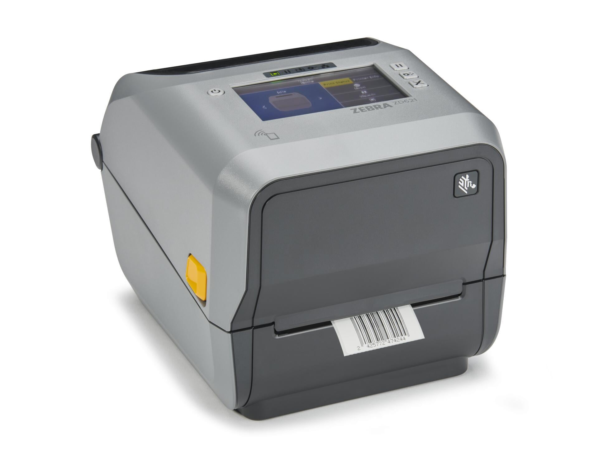 Zebra ZD621t 4" Wide 203 dpi, 8 ips Thermal Transfer Label Printer USB ...