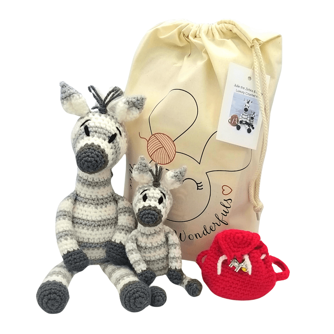 Zebra and Baby Zebra Luxury Crochet Kit - Walmart.com