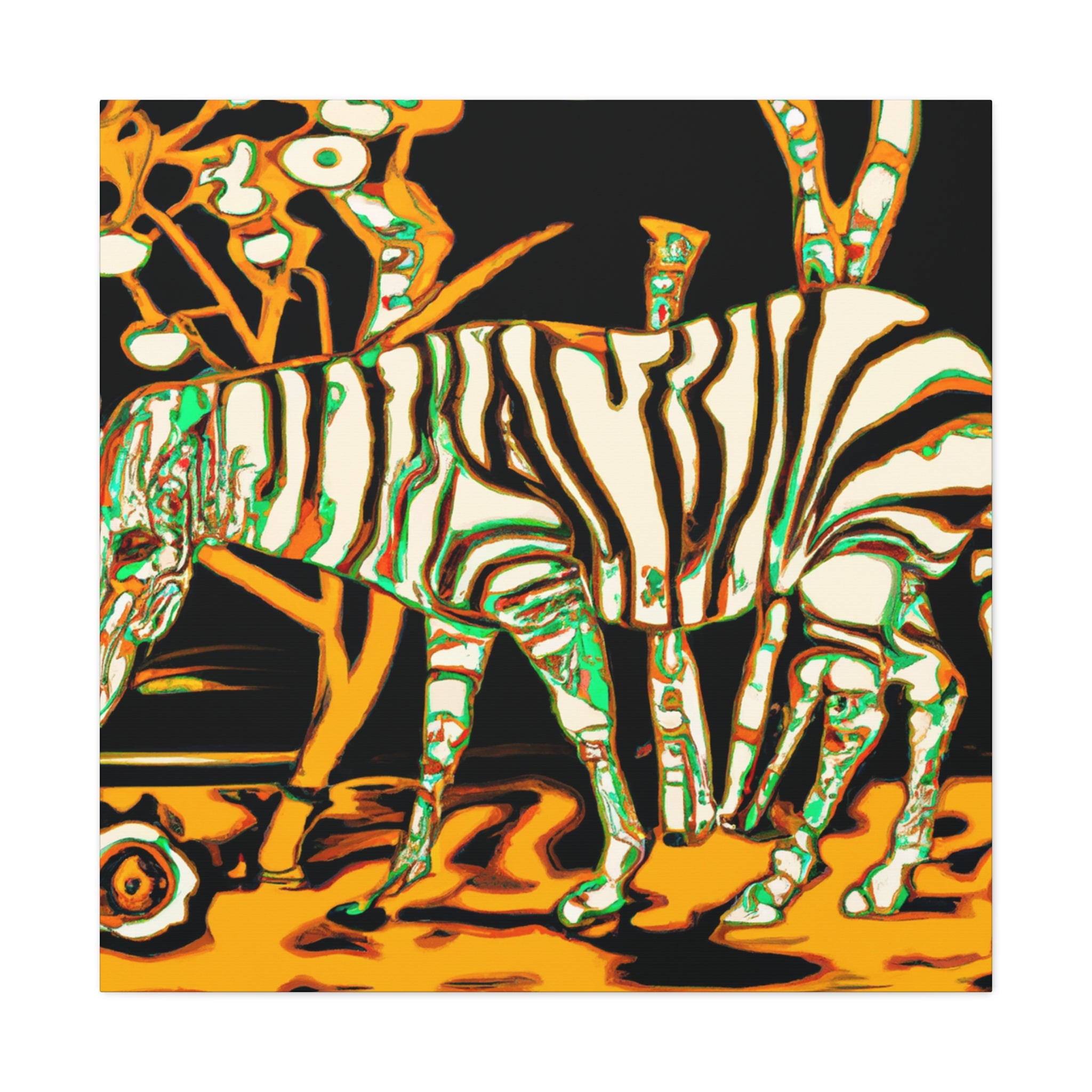 "Zebra in Steampunk Time" - Canvas - Walmart.com
