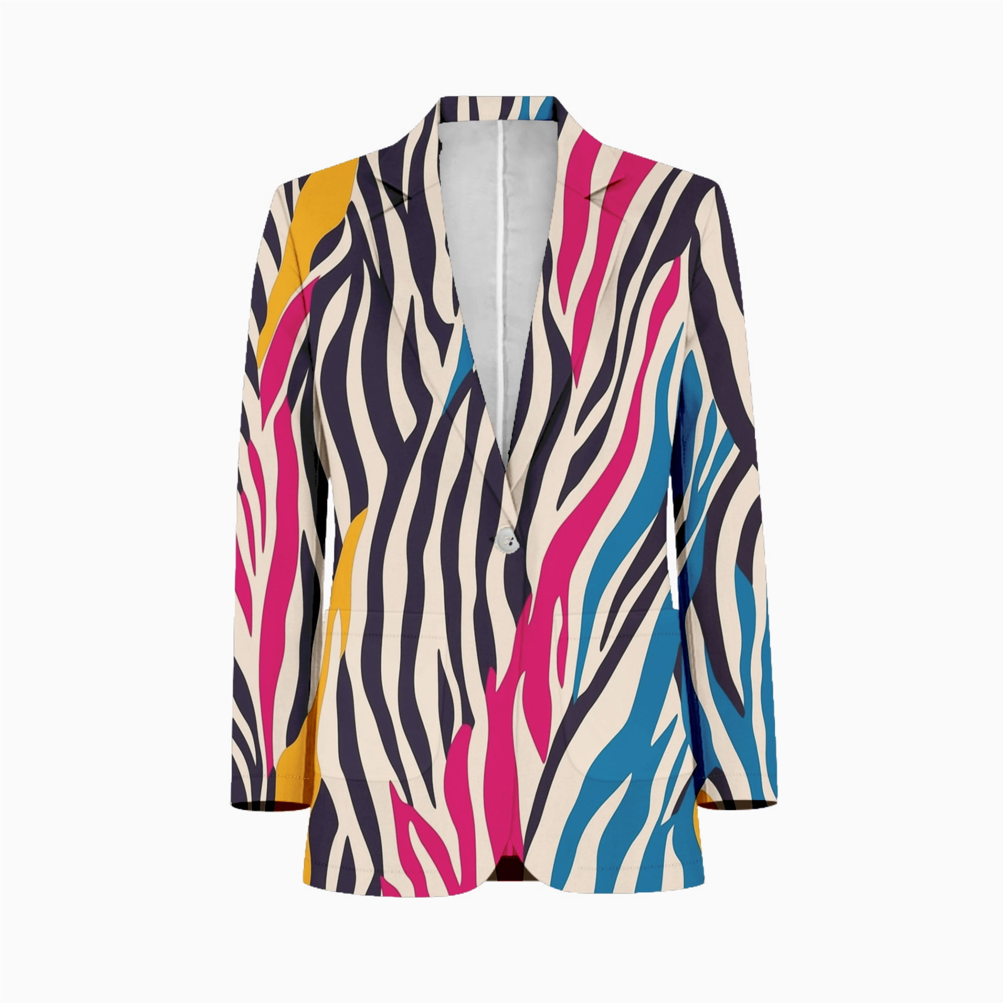 Zebra print Customized Men's Suits full man Shawl Collar Gentleman ...