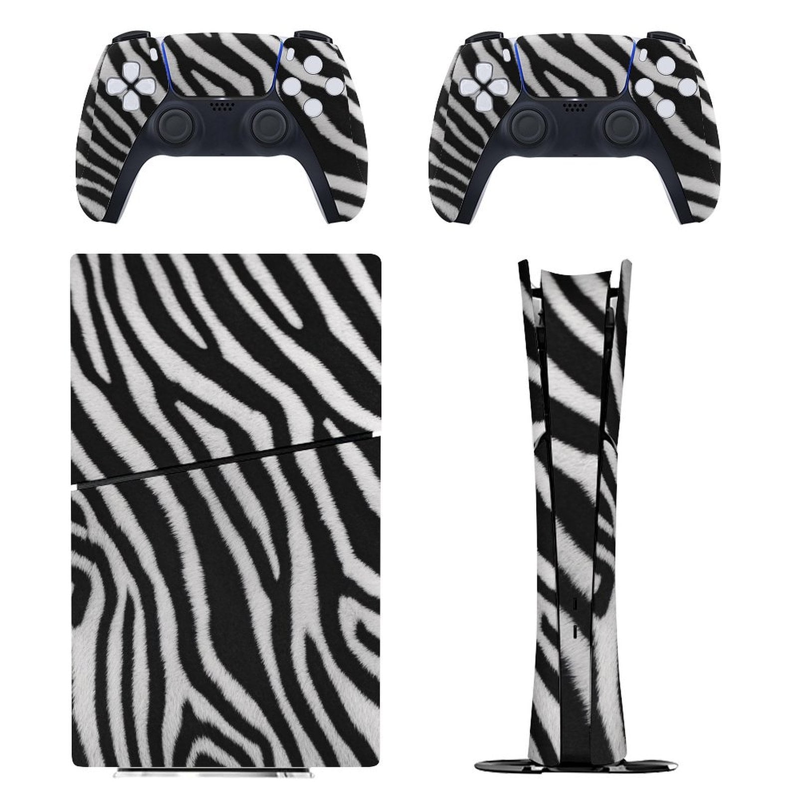 Zebra's Texture Console Skin Bundle for PS5 Pro Slim Disc & Digital ...