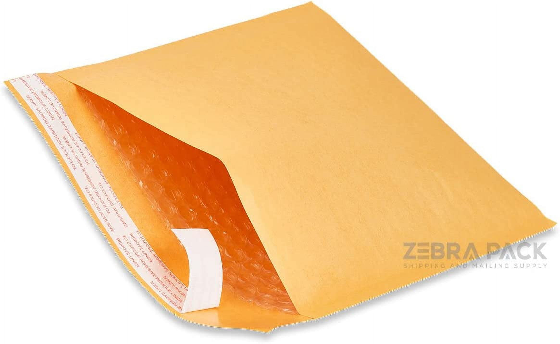 ZebraPack #0 6x10 Kraft Bubble Mailers Padded Envelopes 250 pcs ...