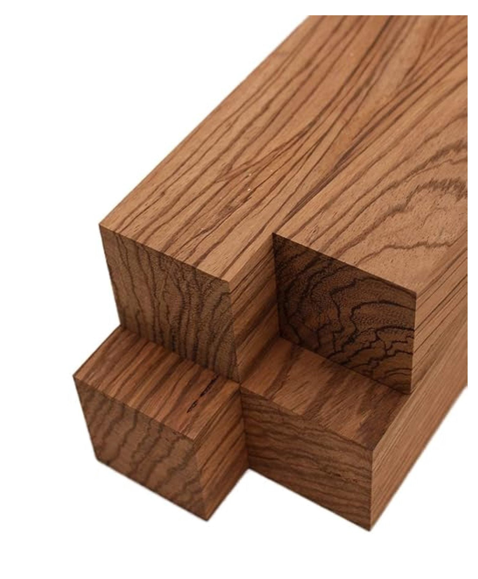Zebrawood Lumber Square Turning Blanks (4 Pieces) (2" x 2") (2" x 2" x ...