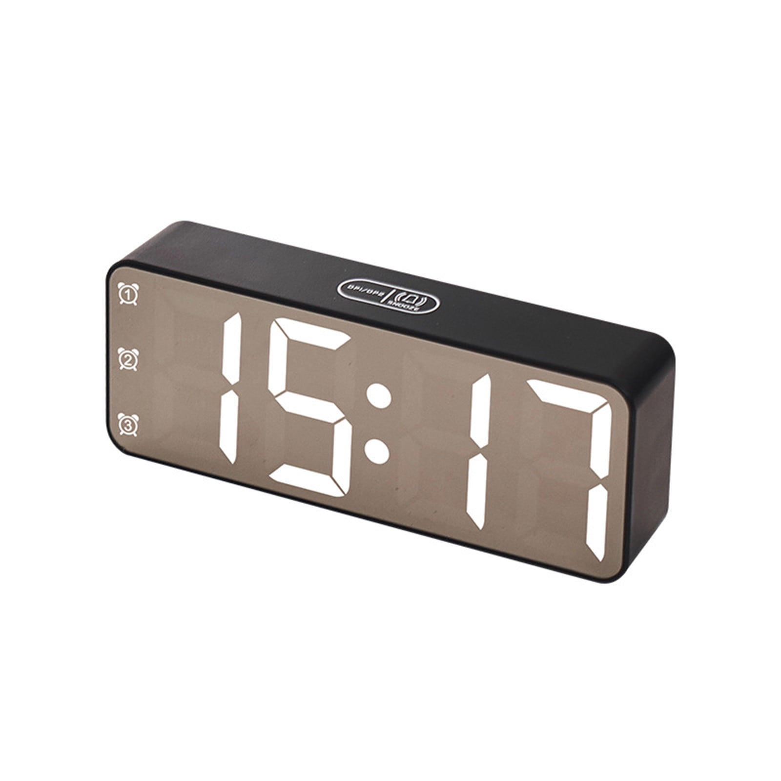 Zeceouar Bedside Clock Mirror Clock Multifunction Clock With ...