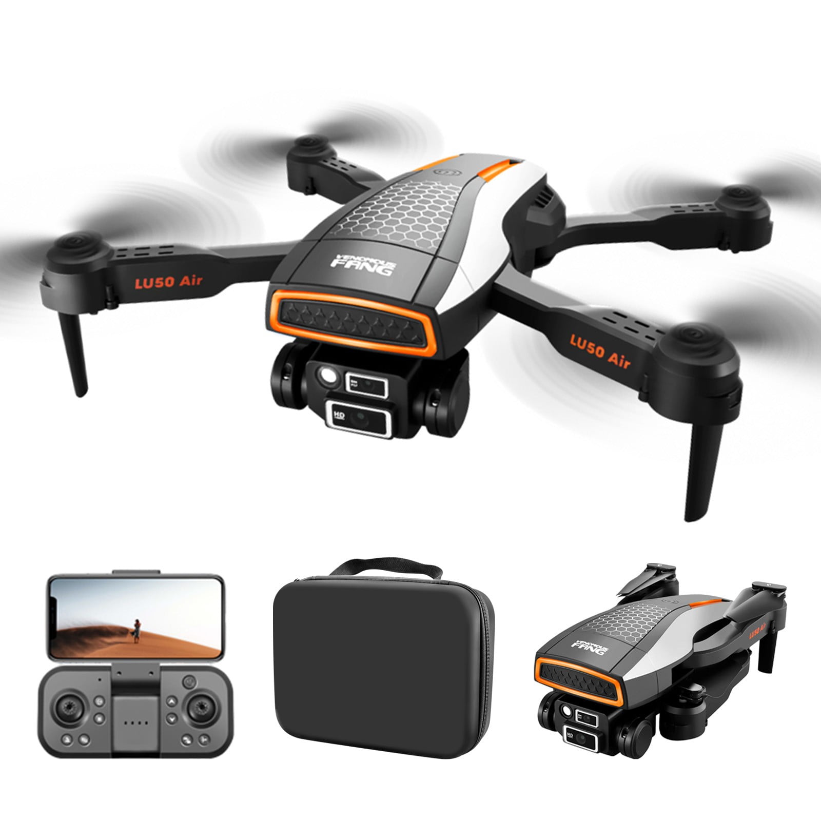 Zeceouar Drone with Camera FPV Drones With 1080P Cameras Wind ...
