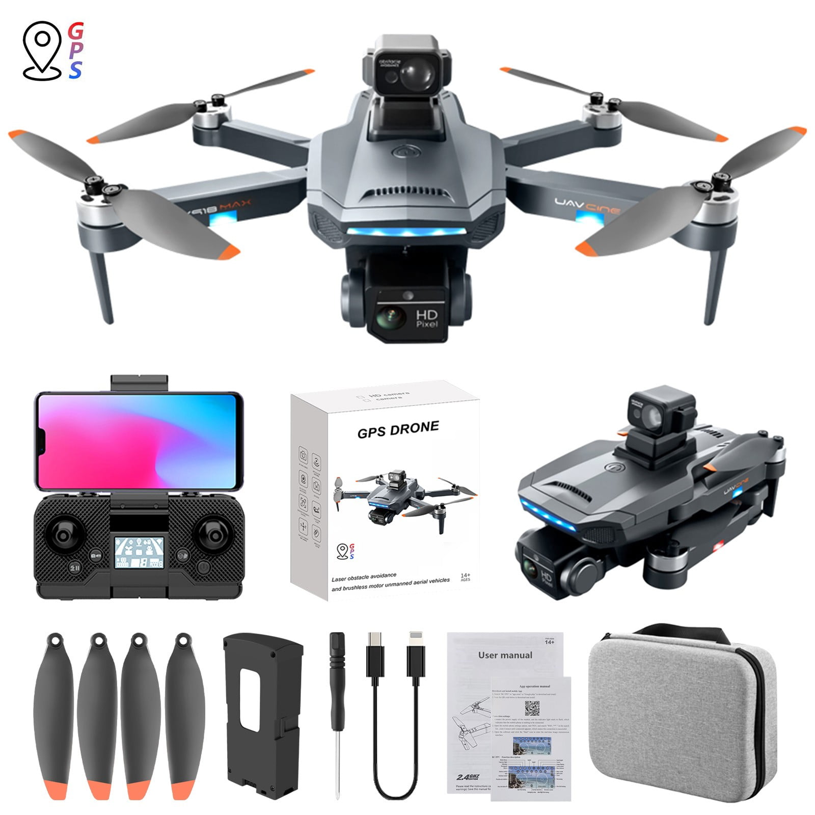Zeceouar Drone with Camera GPS Drone With 4K Camera 5G Image ...