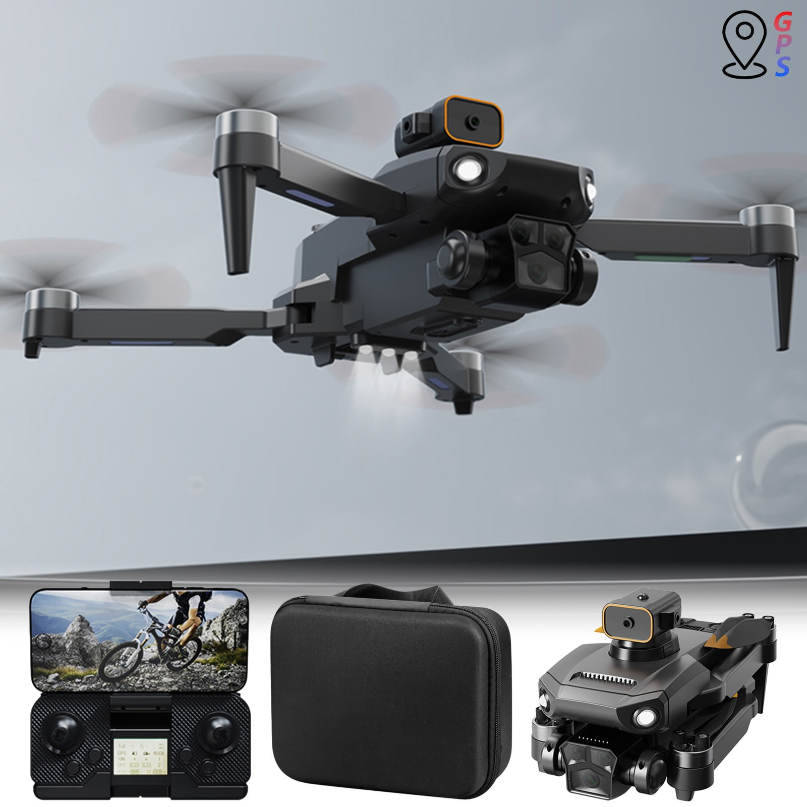 Zeceouar Drone with Camera GPS Drone With 4K Camera for Adults RC ...