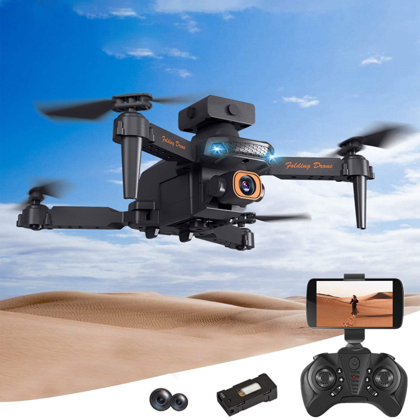Zeceouar Drone with Camera Mini Drone With 1080P HD FPV Camera Remote ...