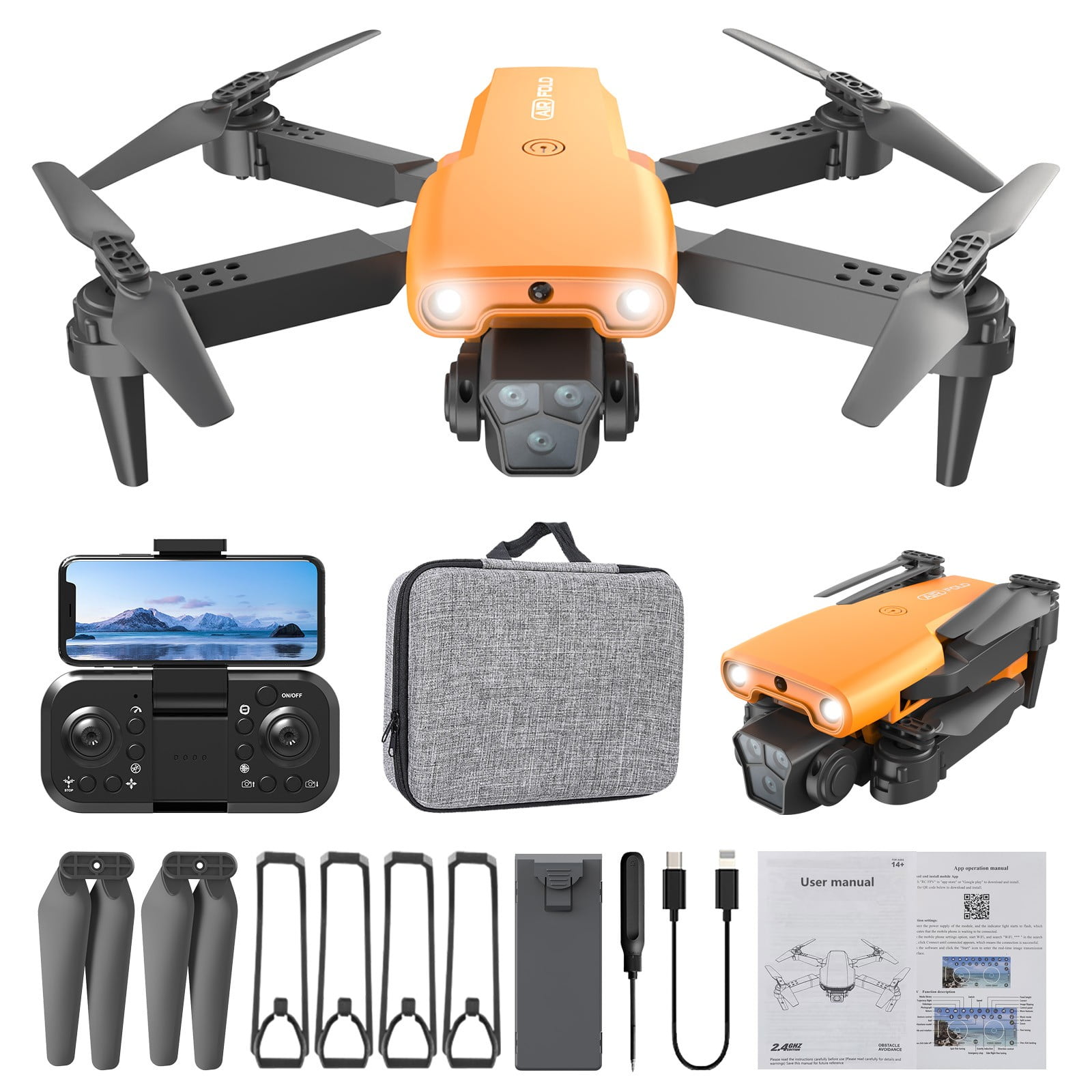 Zeceouar Drone with Camera WiFi FPV Drone With 1080P HD ESC Camera ...