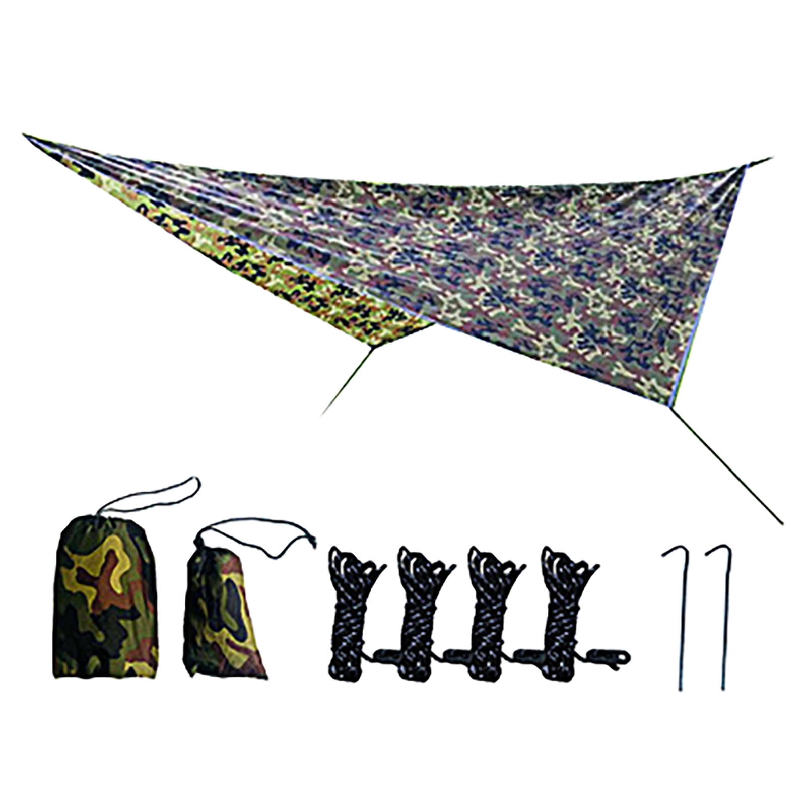 Zeceouar Polyester Plaid Fabric Sunshade Outdoor Four Corner Sunshade Multi Purpose Camping ...
