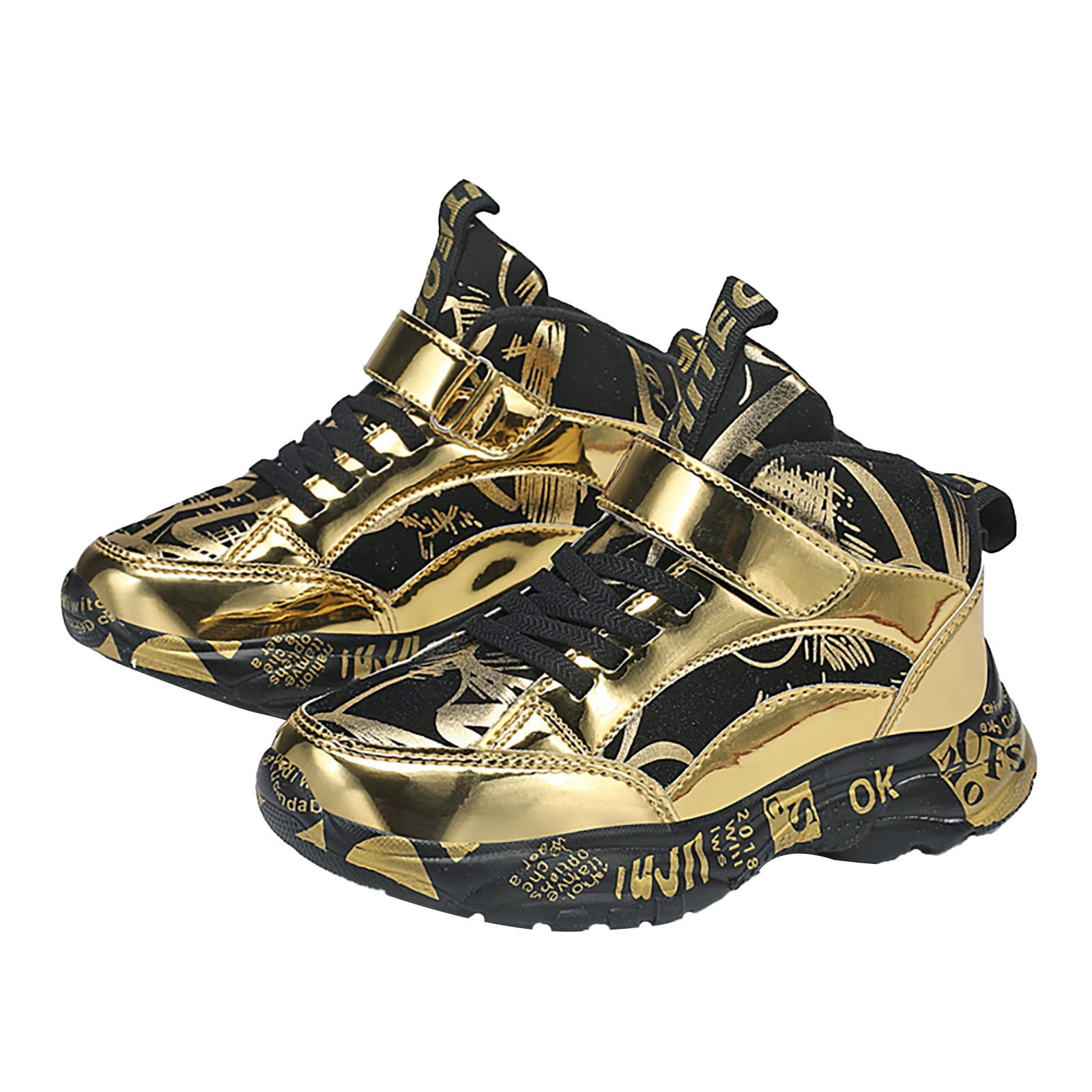 Zecgelong Boysâ Winter High Top Lined Thickened Leather Snow Boots With ...