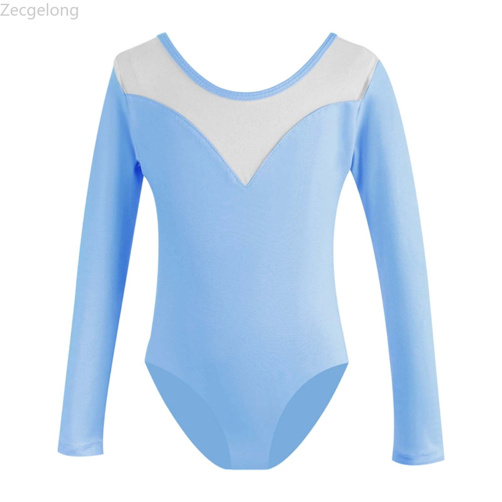 Zecgelong Girls Dance Dresses Performance Outfits Short Sleeve Tutu ...
