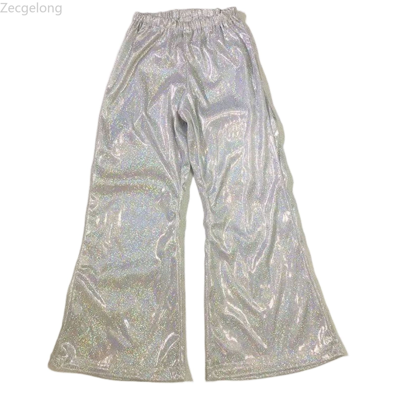 Zecgelong Girls Glitter Bottom Pants Stage Performance Tail Yoga ...