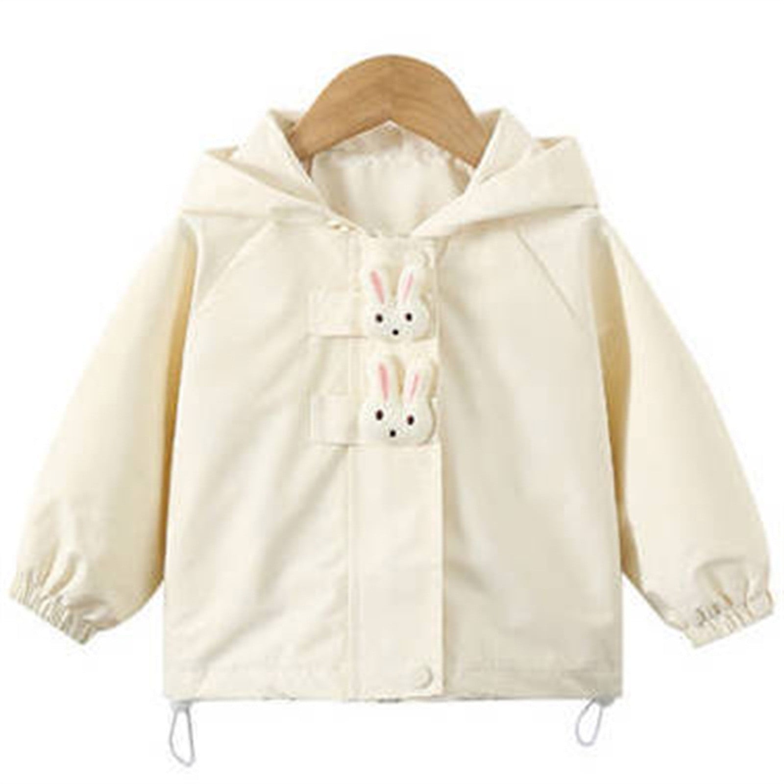 Zecgelong Girls Rain Jacket Kids Lightweight Hooded Raincoats ...