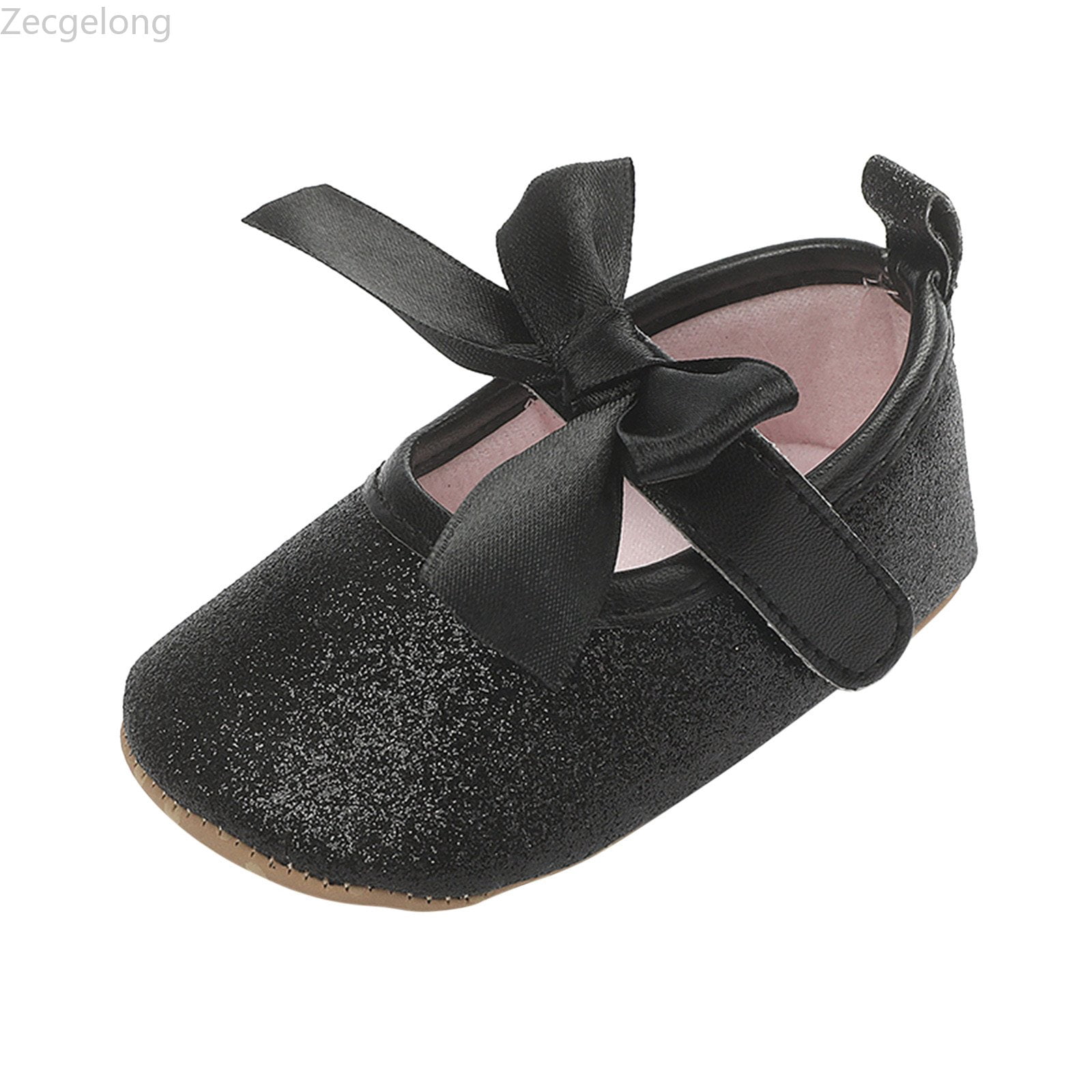 Zecgelong Toddler Kids Girls Soild Colour Bowknot Princress Shoes Soft ...