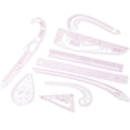 Zecic Advanced Pattern Making Set 9 Plastic Rulers And Fashion Design ...