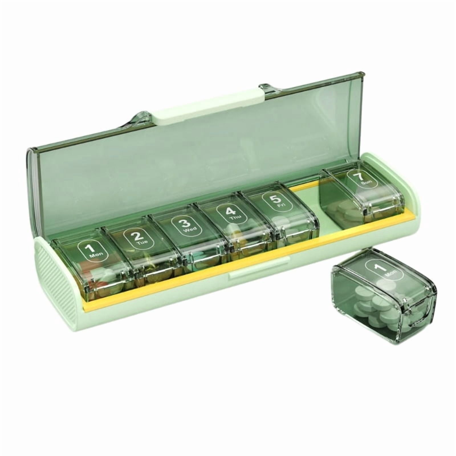 Zecic Portable Pills Organizers Box For Easy Medication Management With ...