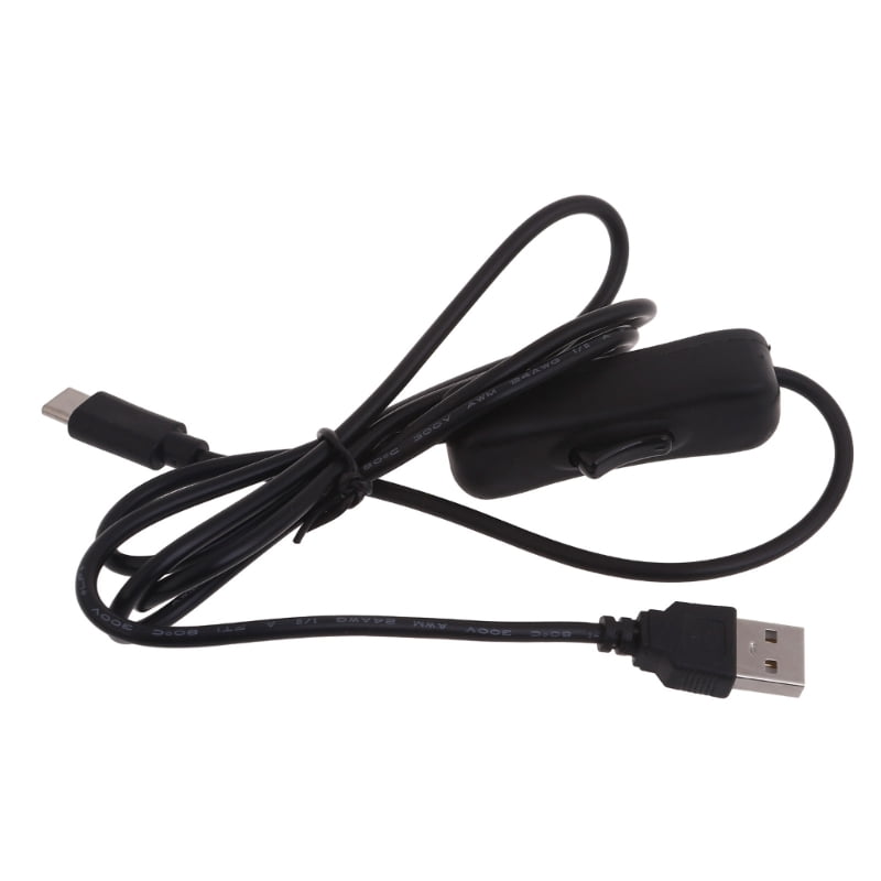 Zecic USB C Cable with ON/Off Button USB Type C Male to Female Power ...
