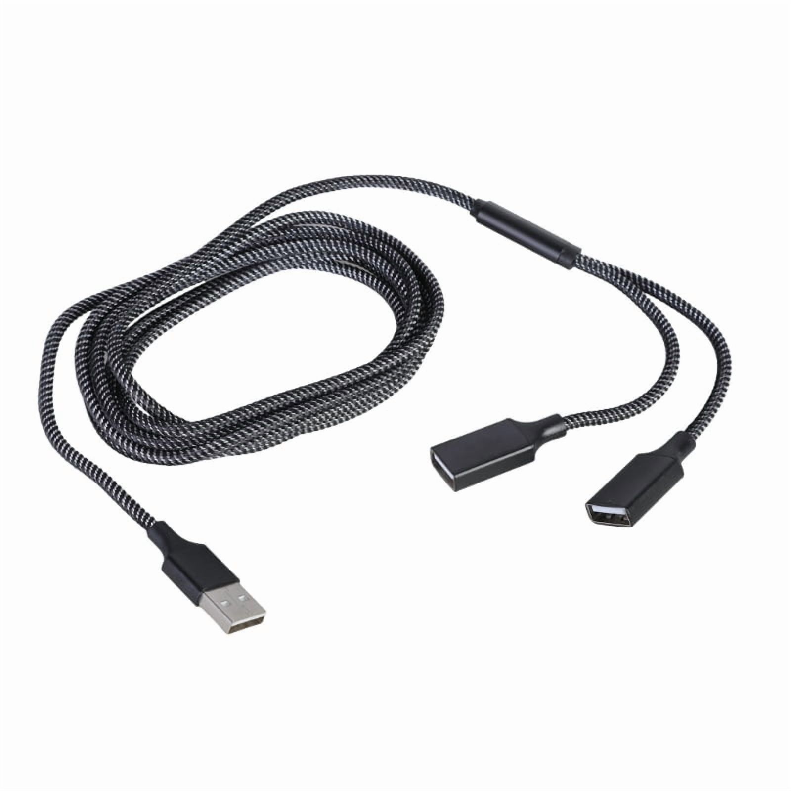 Zecic USB2.0 Splitter Cable 1 In 2 Out Double Female Port Expansion for ...
