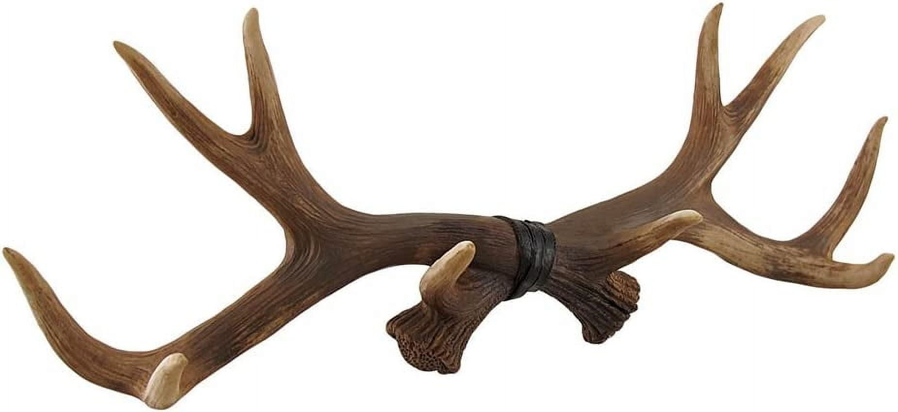 Zeckos 17 inch Lifelike Deer Antlers Rack Decorative Hunting Cabin ...