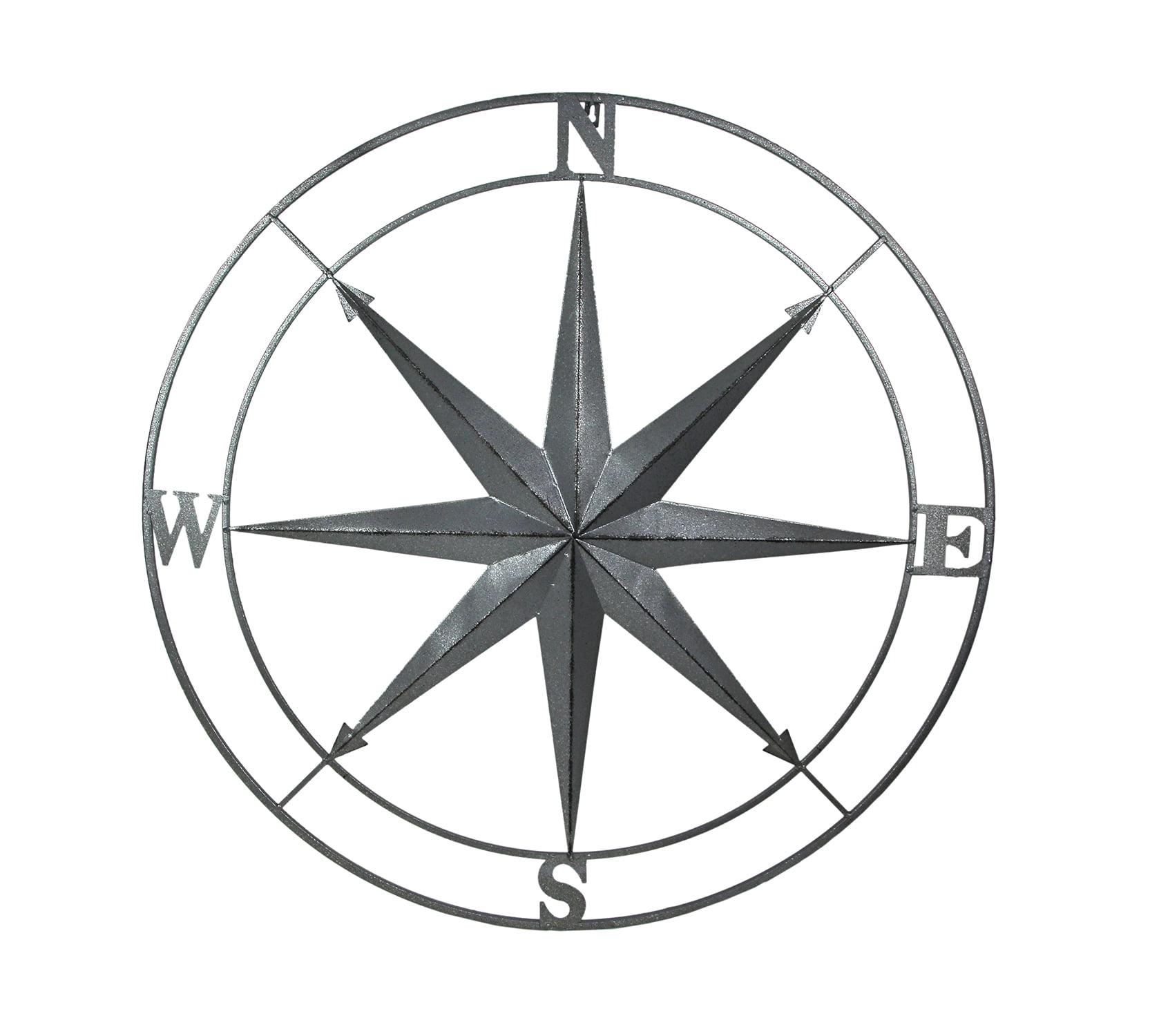 Zeckos 36 Inch Nautical Compass Wall Sculpture, Coastal Hanging Home ...