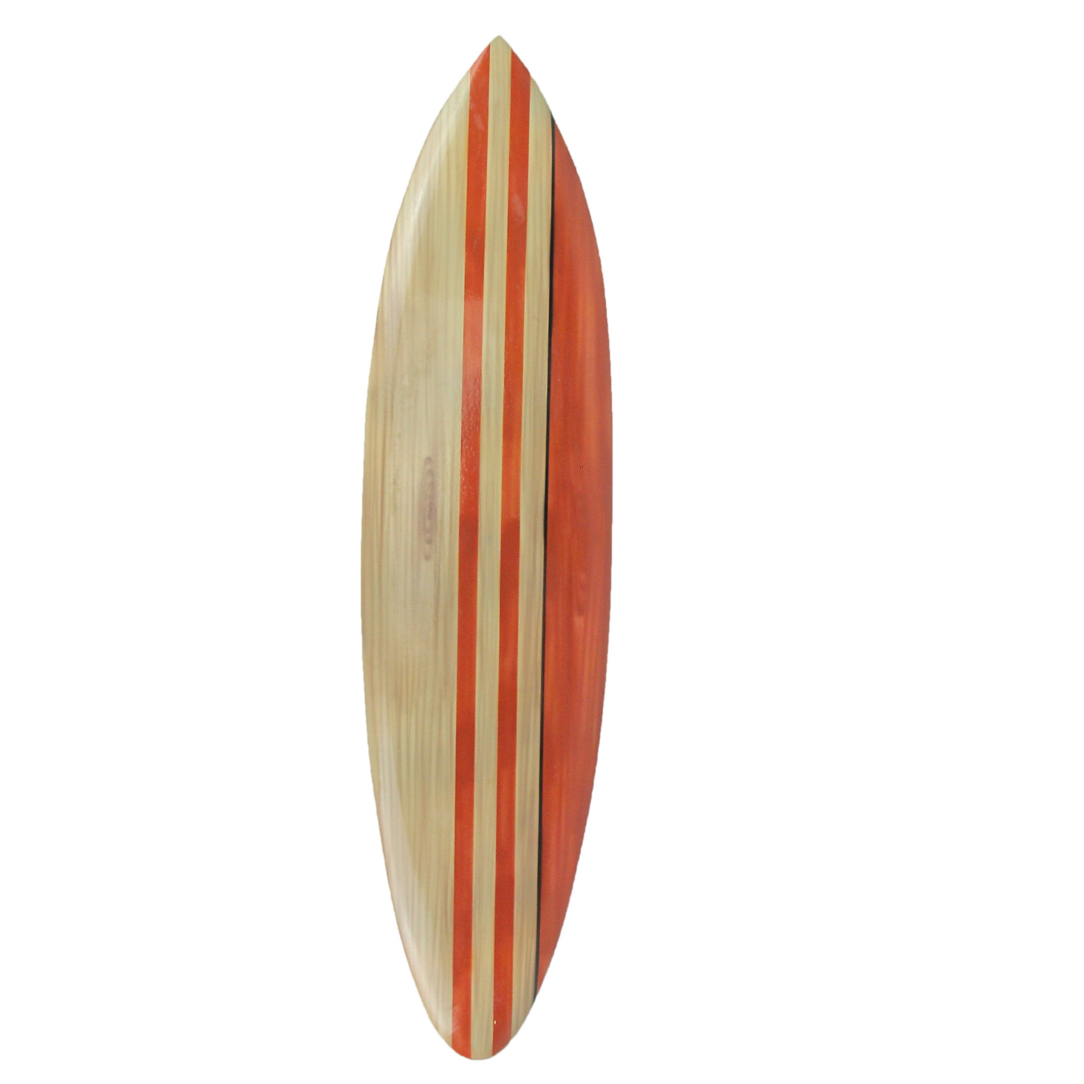 Zeckos 39 inch Painted Light Stripes Wood Surfboard Wall Hanging ...