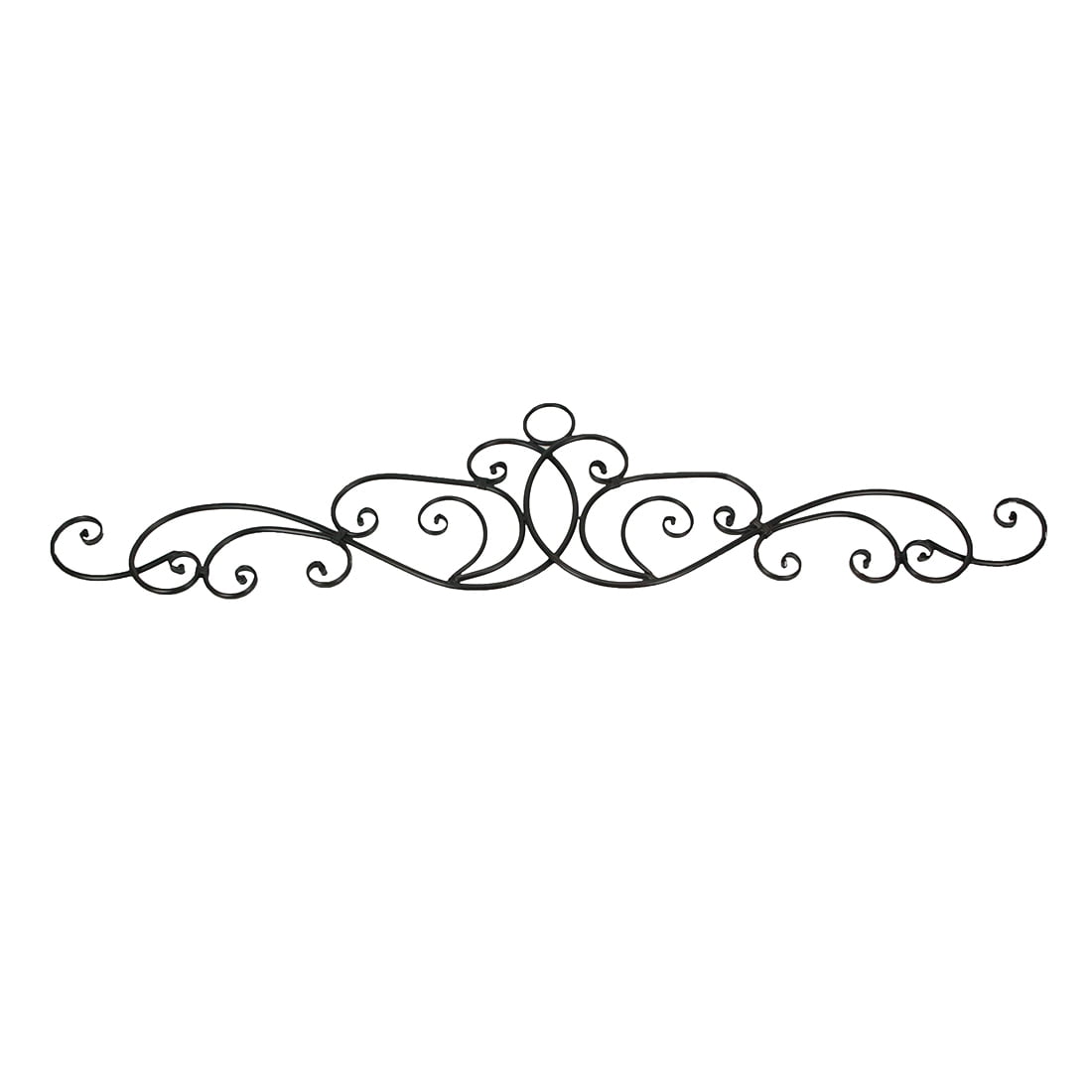 Zeckos 54 inch Bronze Accent Wall Hanging Scroll Decorative Door Window ...