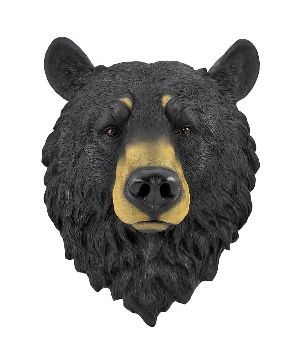 Zeckos Black Bear Head Mount Wall Statue Bust - Walmart.com