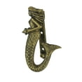 Zeckos Bronze Cast Iron Mermaid Door Knocker Front Door Décor 5.5 inch ...