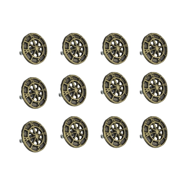 Zeckos Bronze Cast Iron Nautical Compass Rose Drawer Pull Set of 12 ...