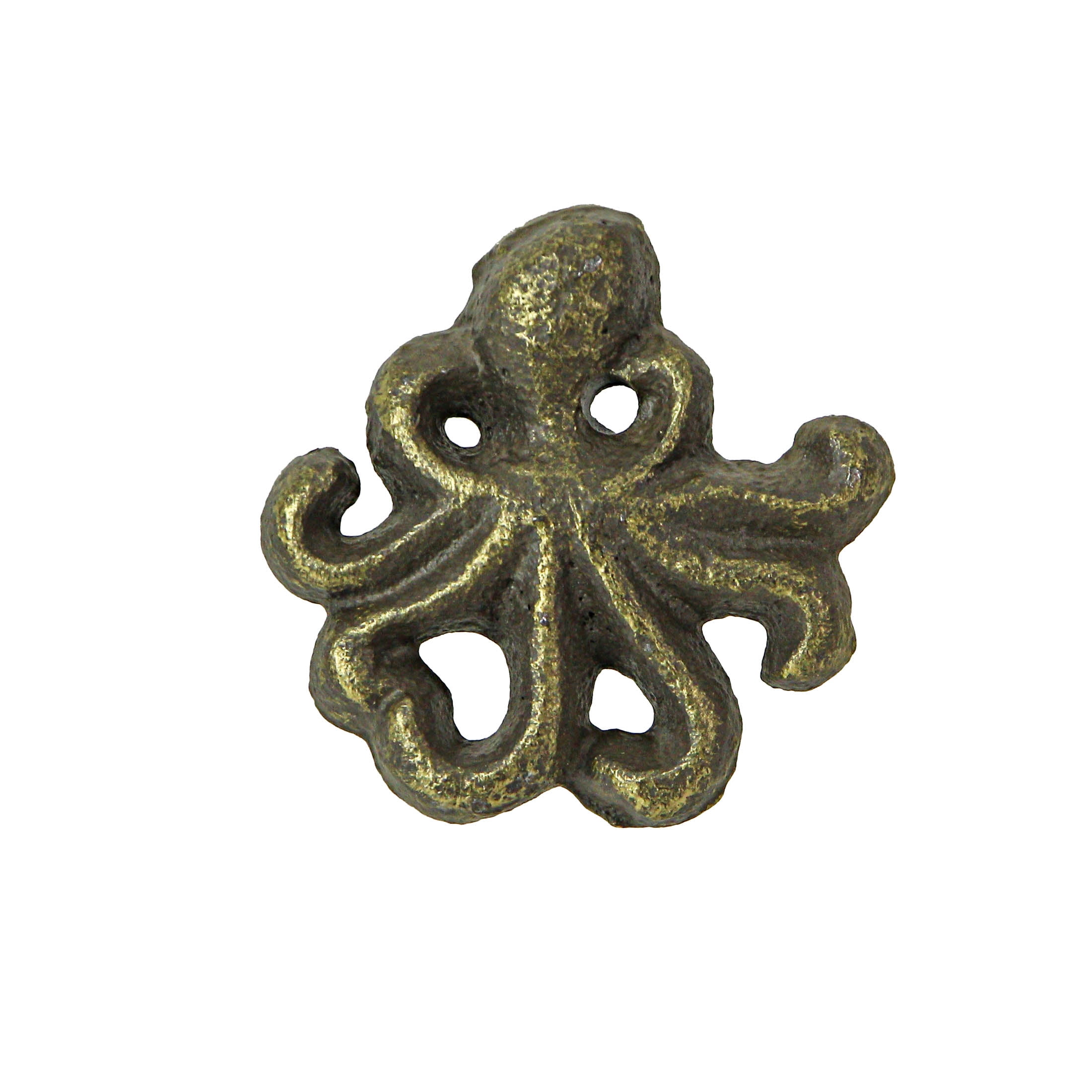 Zeckos Bronze Cast Iron Octopus Drawer Pulls/ Knobs (Set of 6 ...
