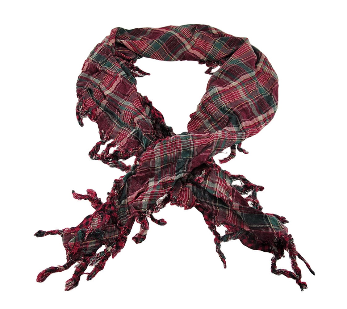 Zeckos Fuchsia Plaid Triangular Reversible Neck Scarf Tartan - Walmart.com