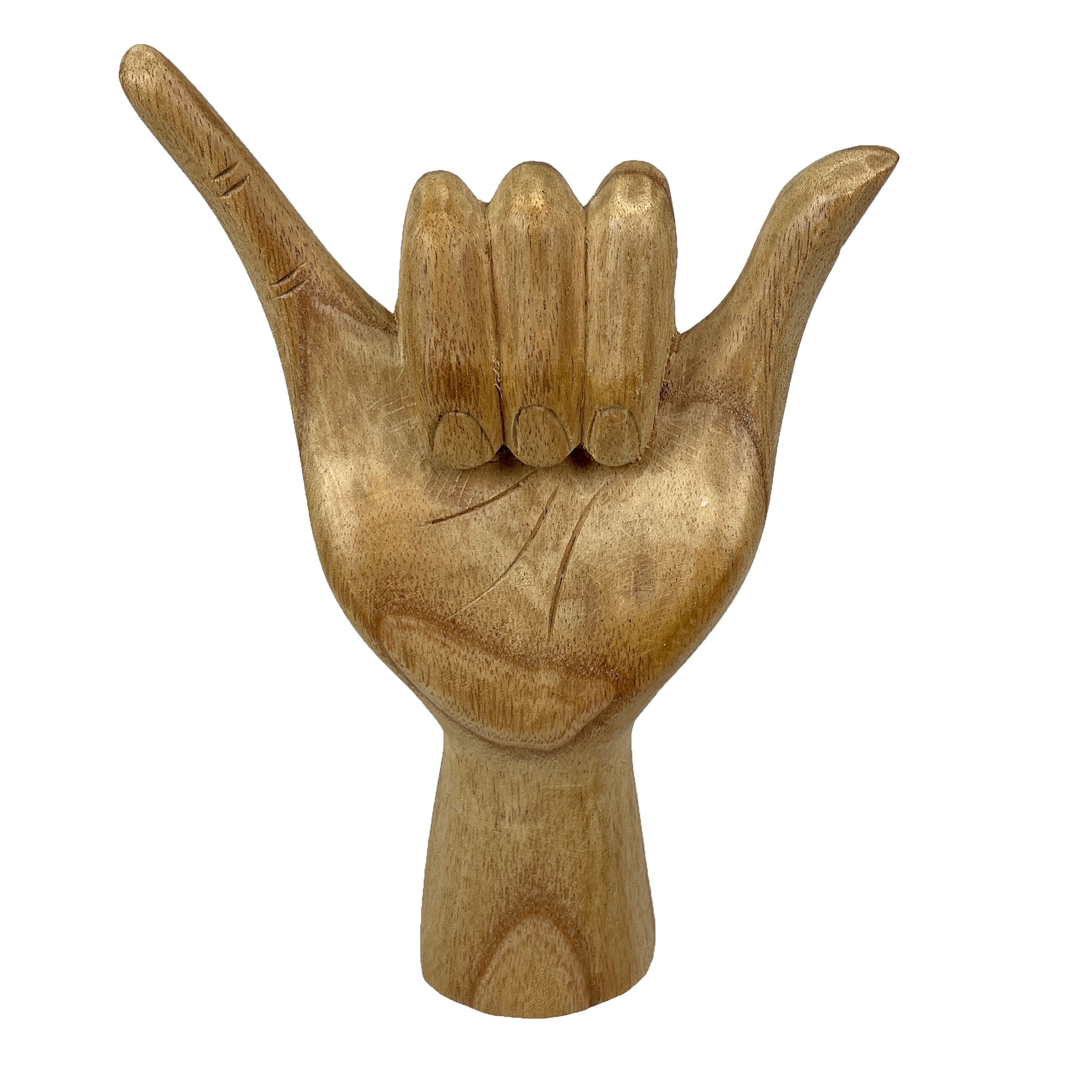 Zeckos Hang Loose Wood Hand Sculpture – Relaxed Vibes Decor - Walmart.com