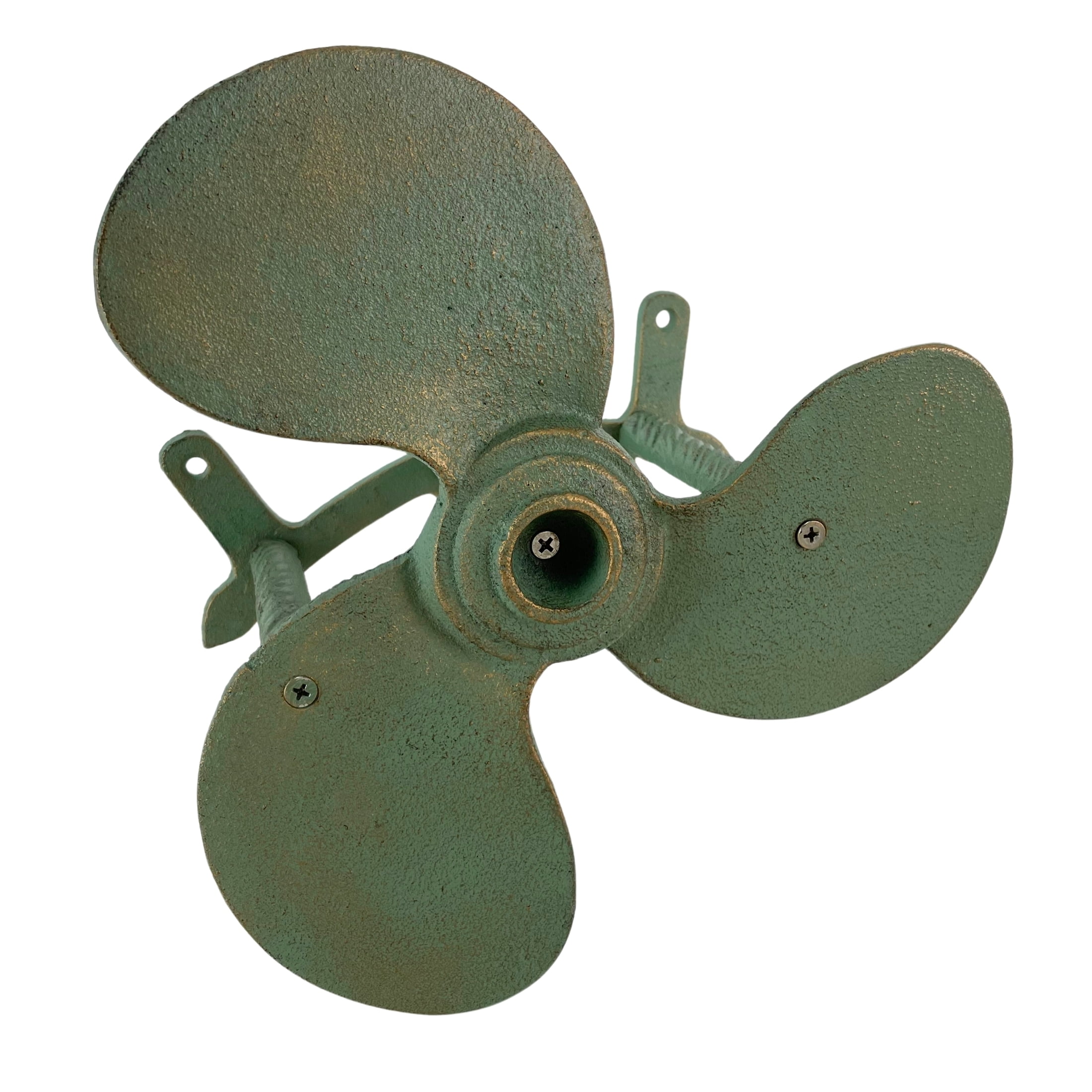Zeckos Nautical Boat Propeller Garden Hose Holder, Cast Iron Verdigris ...