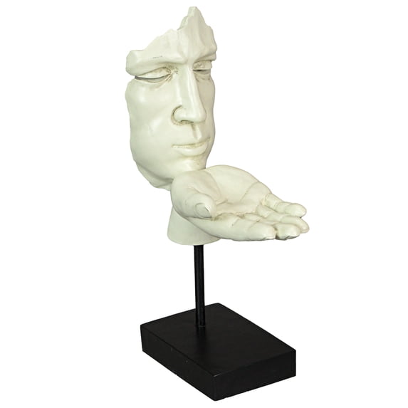 Zeckos Vitruvian Hand-Carved 'Blowing A Kiss' Resin Tealight Candle ...