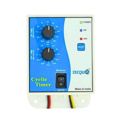 Zecqua Digital Cyclic Timer for Mist Cooling Cycle Timer Programmable ...