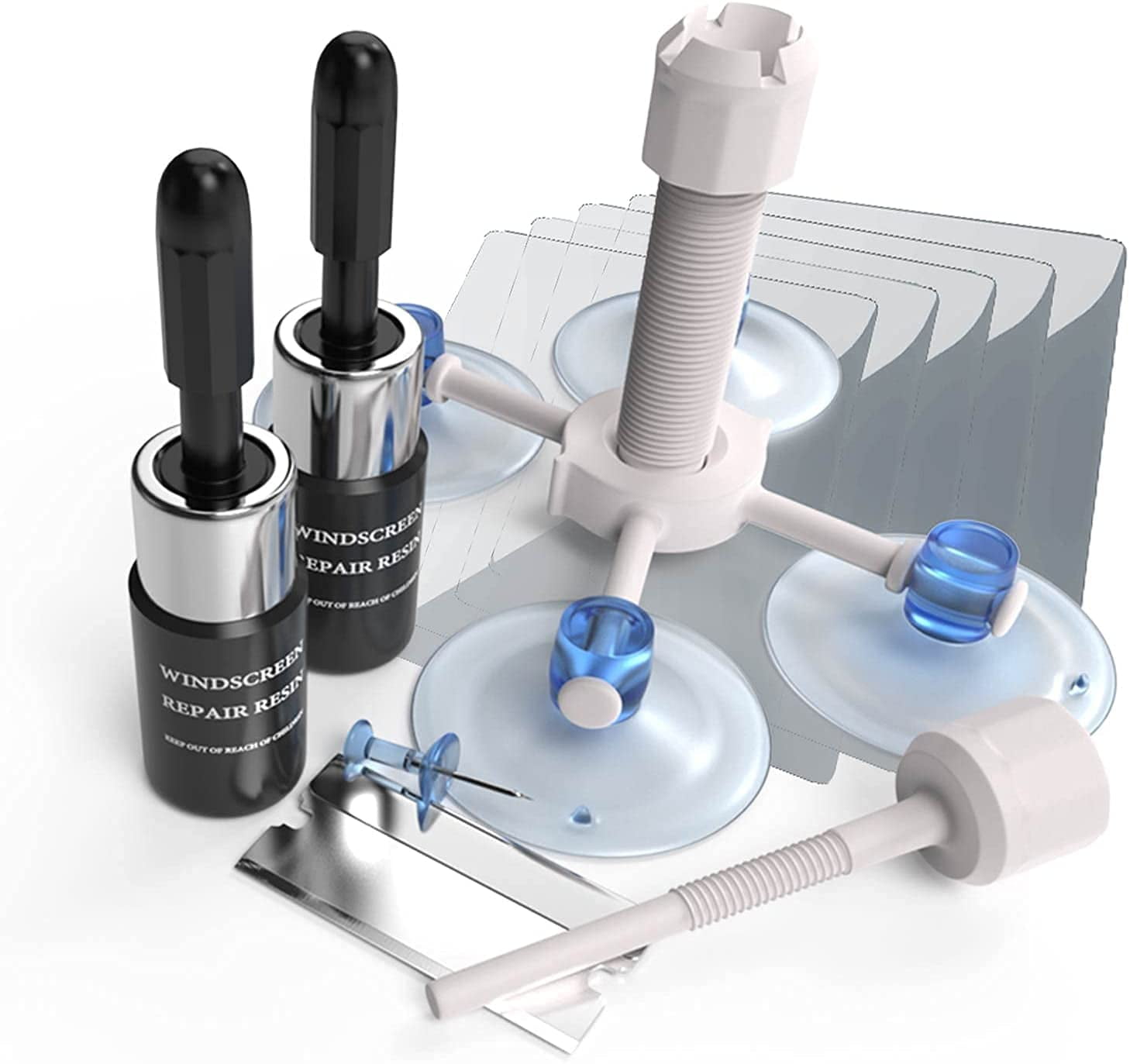 Zecurate Windshield Crack Repair Kit Car Windscreen Chip Repair Tool Vehicle Window Nano Glass ...