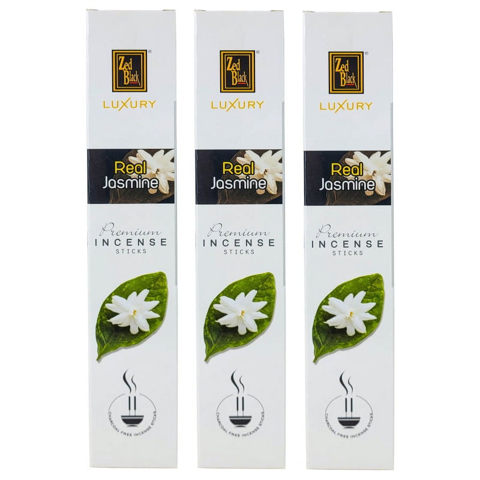 Zed Black Luxury Incense Real Jasmine Scent - 3 Packs - Walmart.com